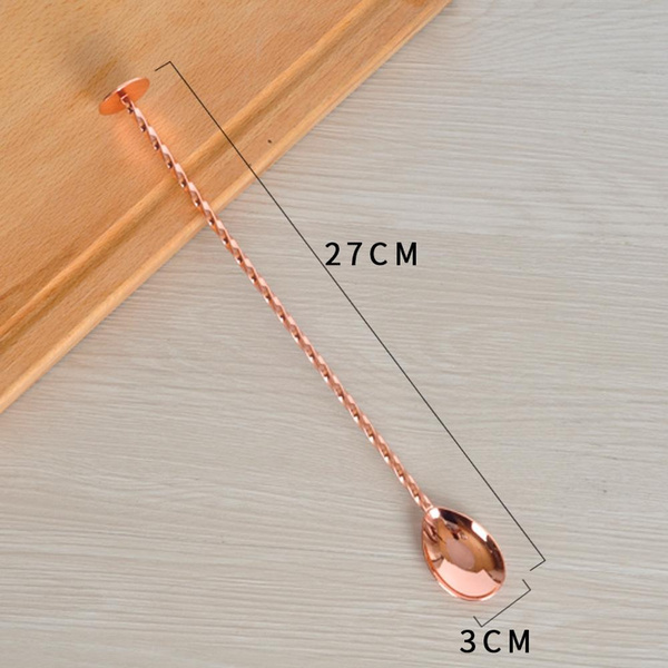 304 Stainless Steel Threaded Bar Spoon Swizzle Stick for Coffee ...