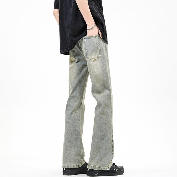 Tall Men's Stretch Bootcut Jeans | 190cm Extra Long & Slim Fit Denim ...