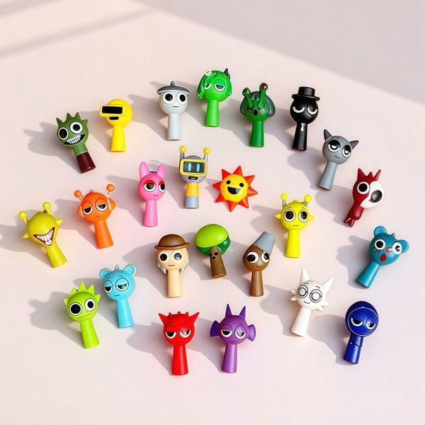 Hot 24pcs/Set Mini Sprunki Action Figure Toy Cartoon Movie Sprunki ...
