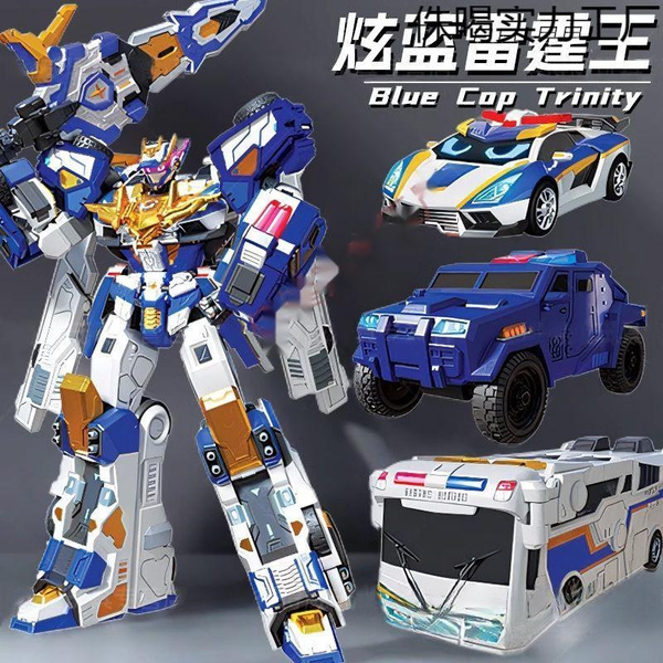 Transformable Robot Toy - Blue Lightning Mech Warrior Car to Robot ...