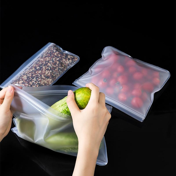 Reusable EVA Food Storage Bags | Airtight Freezer & Refrigerator Bags ...